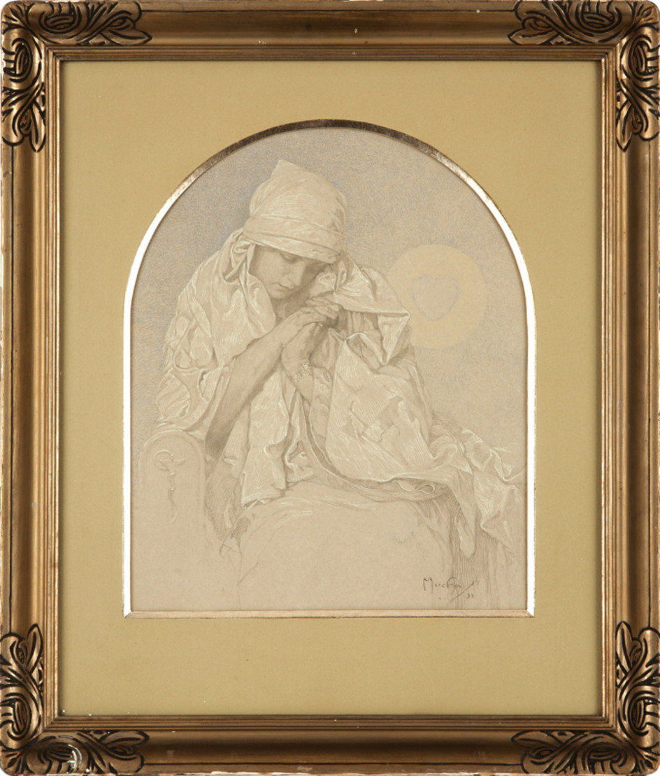 Symbol medicíny /Dívka - Alfons Mucha (1860–1939) | 1. Art Consulting
