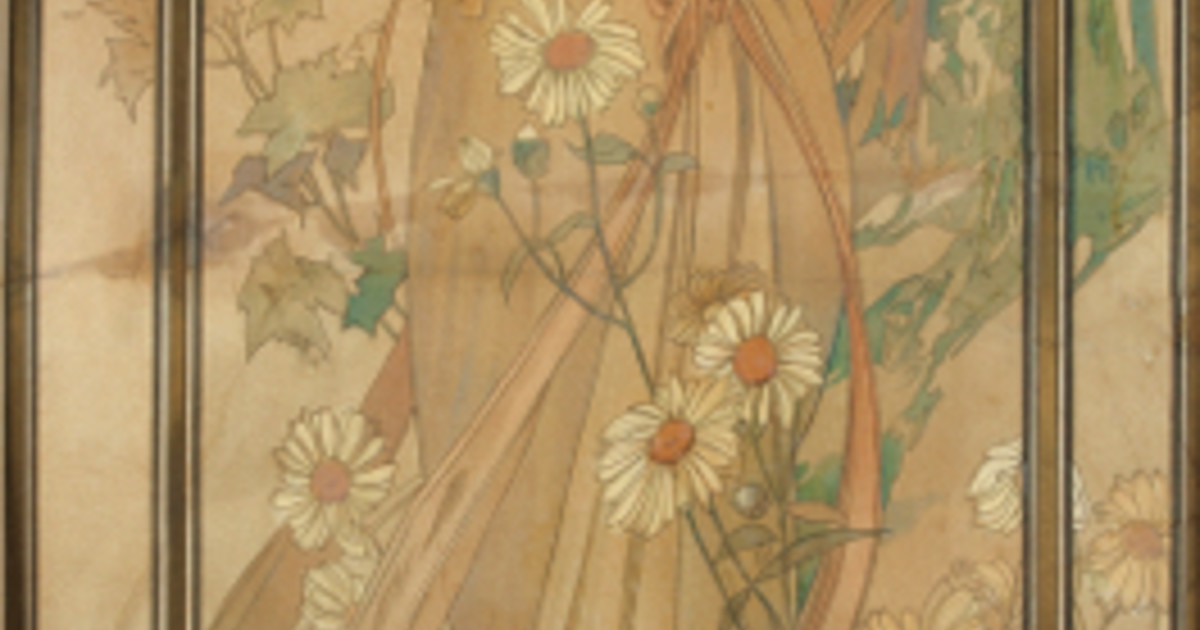 V záři dne (ze souboru Denní doby, Les heures du Jour) - Alfons Mucha ...