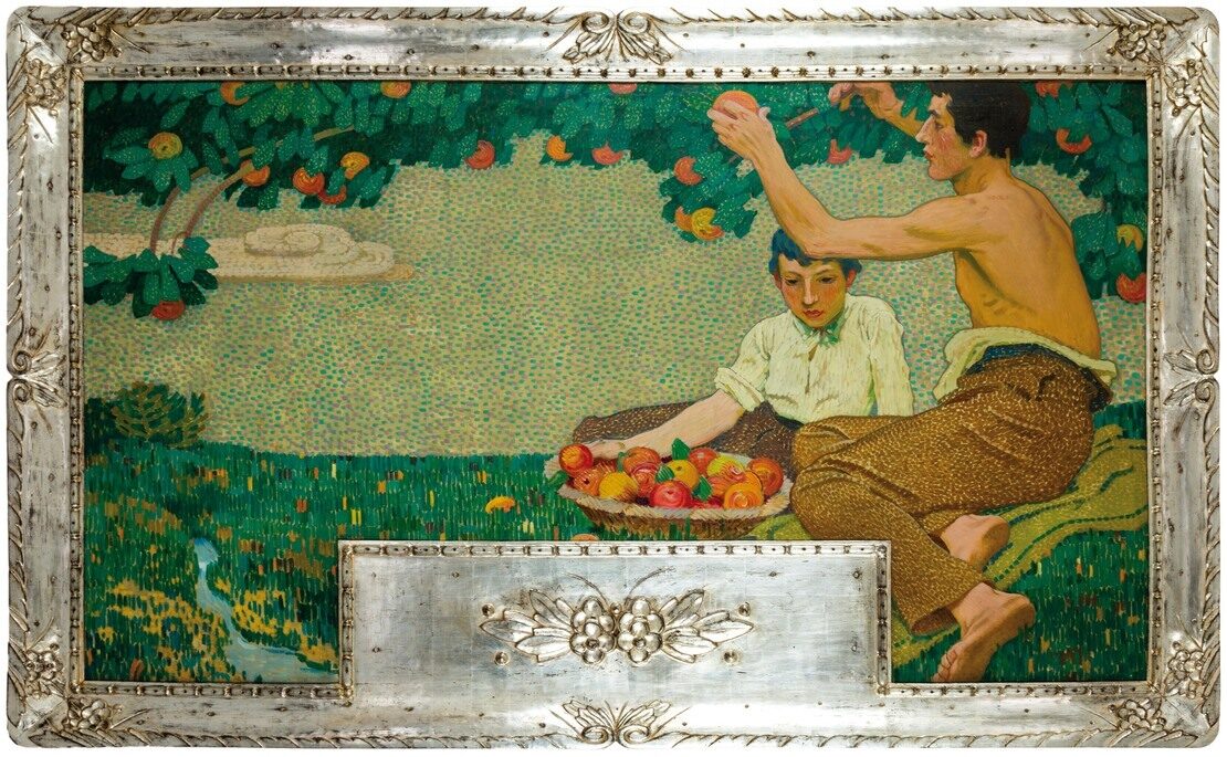 Česání jablek - návrh mozaiky pro Zemskou banku v Praze - Jan Preisler ...