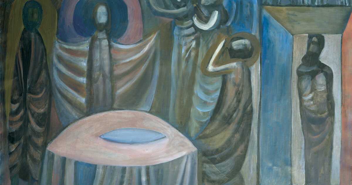 Biblický výjev (Studnice Jákobova) - Robert Piesen (1921–1977) | 1. Art ...