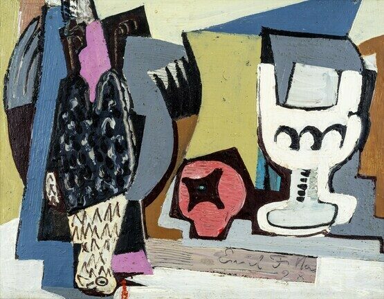 Zátiší s ptákem a pohárem - Emil Filla (1882–1953) | 1. Art Consulting